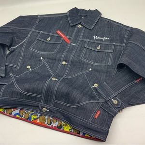 FUBU | Jackets & Coats | Mens Fubu Raw Blue Hornet Denim Jacket Nwt ...